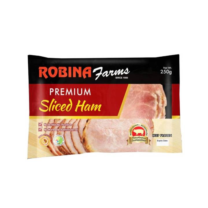 Premium Sliced Ham (250g) by Robina Farms | Lazada PH