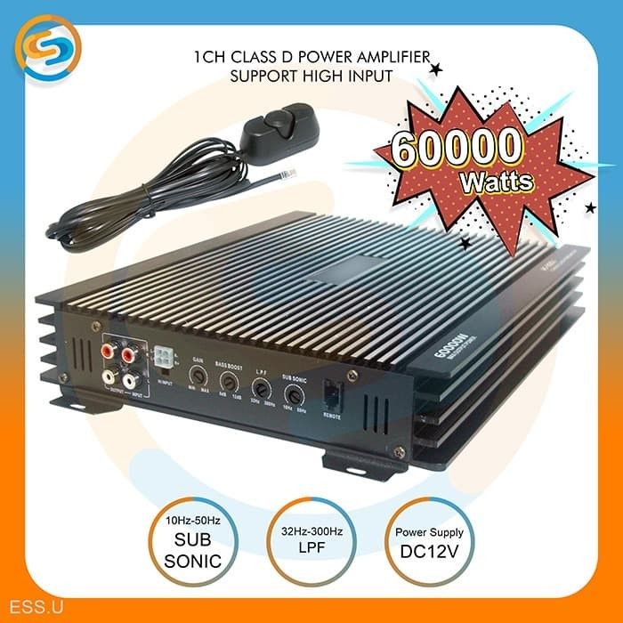 POWER 1 CHANNEL CLASS D POWER AMPLIFIER 1CH POWER MONOBLOK ESS U ...