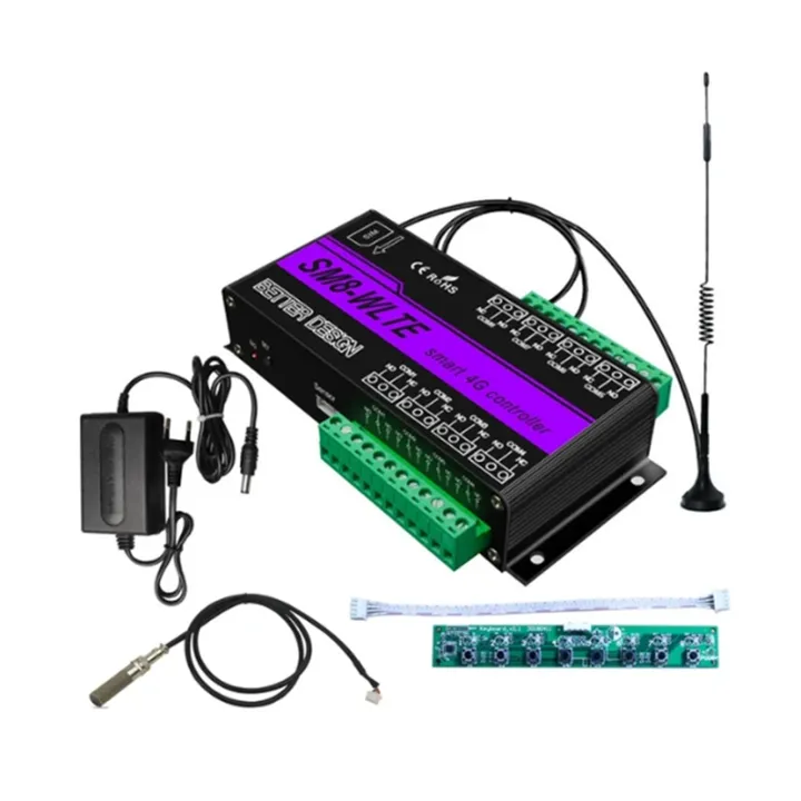 SMS GSM 4G LTE 8 Channel Relay ON/OFF Switch for Gate Opener Motor ...