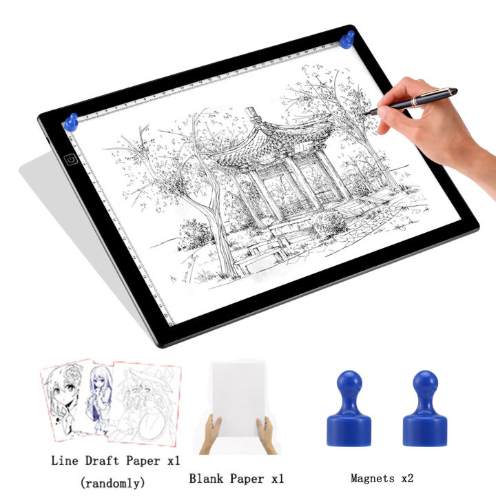 Upgraded A4/A3 LED Copy Board With Scale Magnetic Professional Light ...