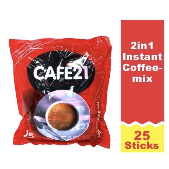 Cafe 21 2in1 Instant Coffeemix 300g (12g x 25 sticks) | Lazada