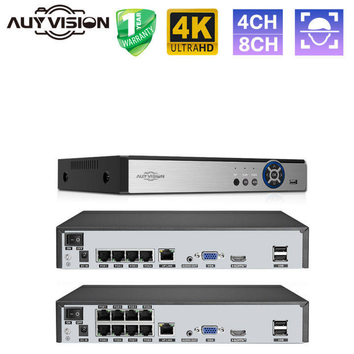 XMeye 4K 8CH POE NVR Support Face detection 4K Network Video Recorder H ...