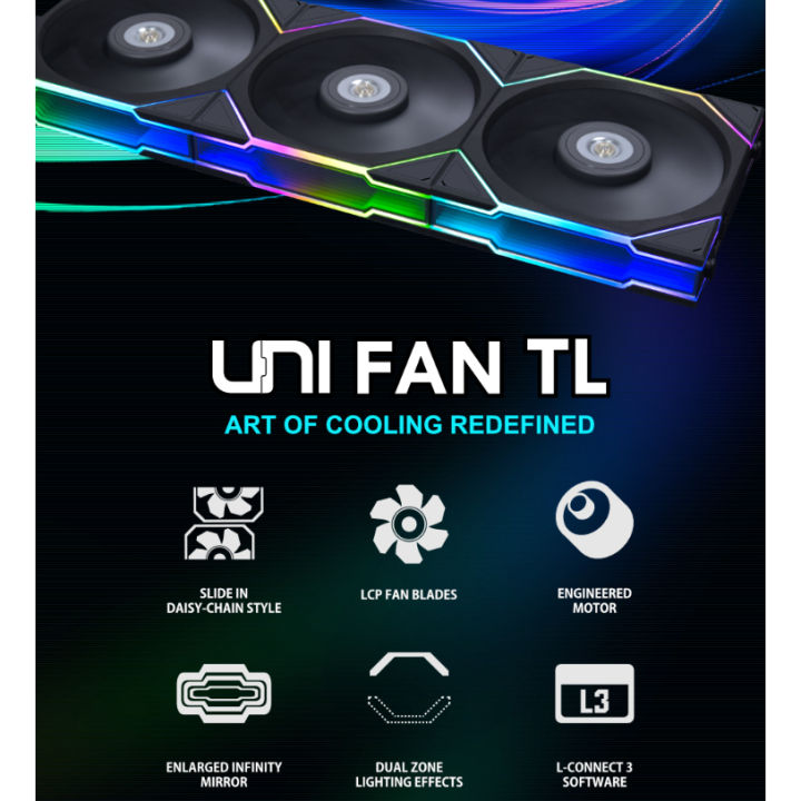 # LIAN LI UNI FAN TL - [120mm/140mm] Daisy Chain ARGB Fan With (Normal ...