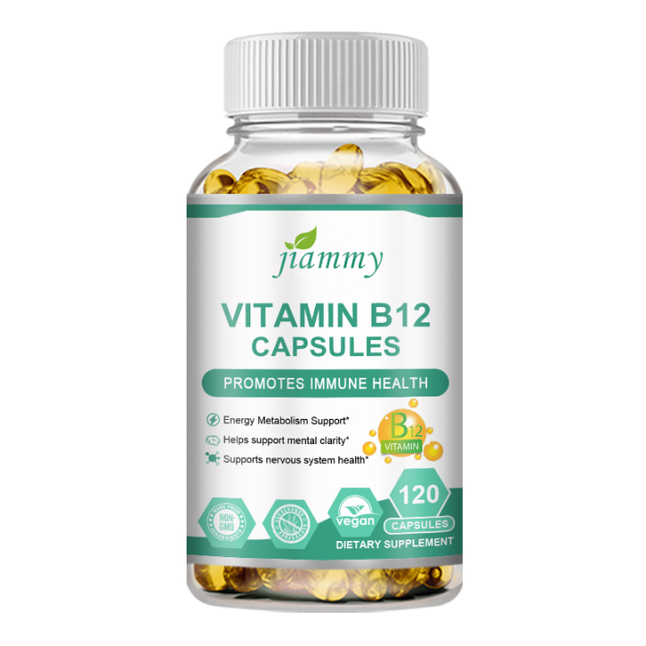 Vitamin B12 Capsule for Cellular Energy Memory & Nervous & Support ...