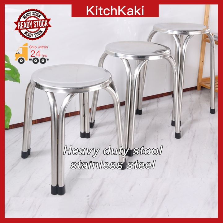 High Quality Full Stainless Steel Chair / Stool 30cm-47cm / kerusi ...
