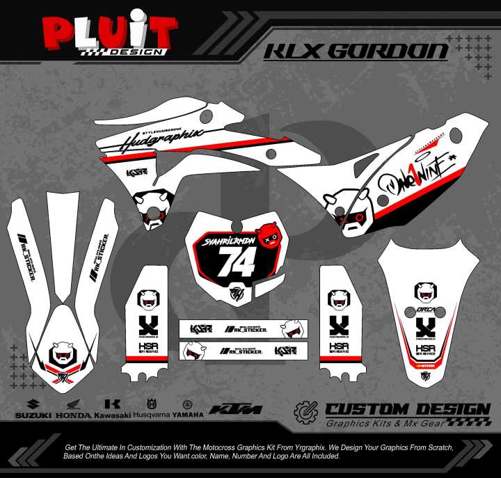 Decal Klx Gordon Full Body Stiker Klx Gordon Full Body Dekal Klx Gordon ...