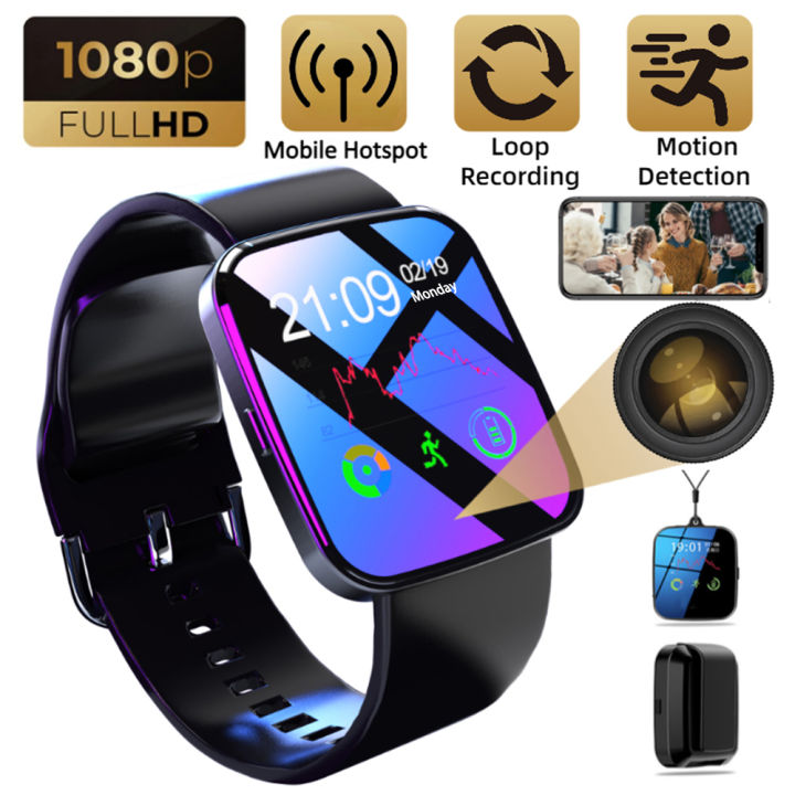 Camera Watch WIFI 1080P Full HD Remote Viewing 256G Memory Card Video ...