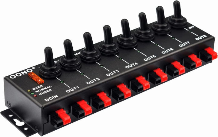 OONO 8 Channel Connector Power Splitter Distributor Source Strip, with ...