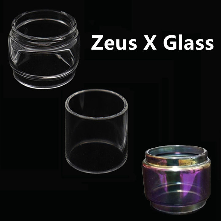 [Ship Today] Zeus X Glass Replacement Fat Glass Tube Clear Rainbow for ...