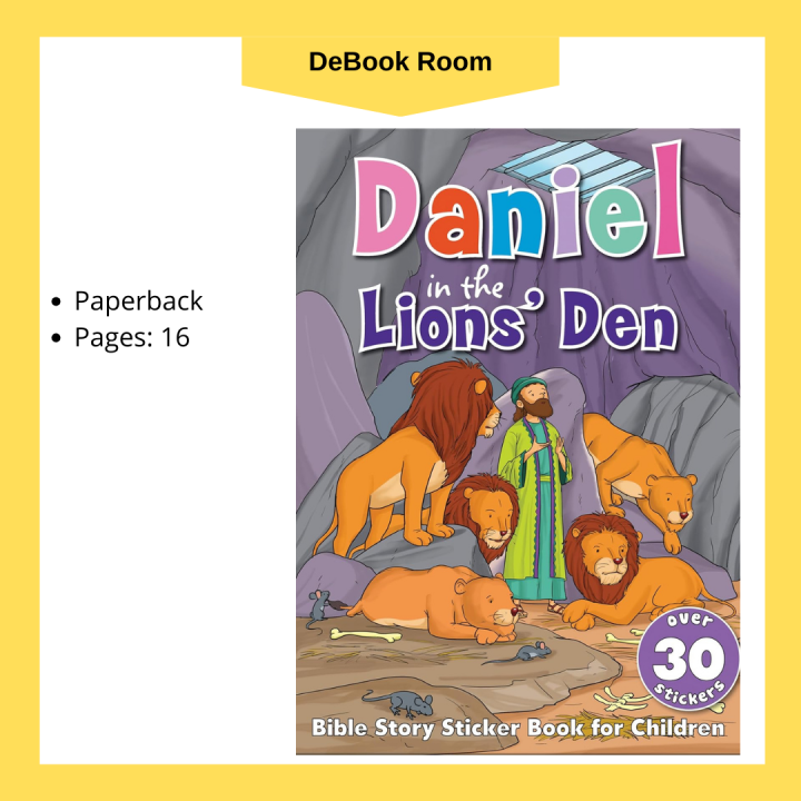Daniel in the Lion's Den Bible Story Sticker Book for Children | Lazada