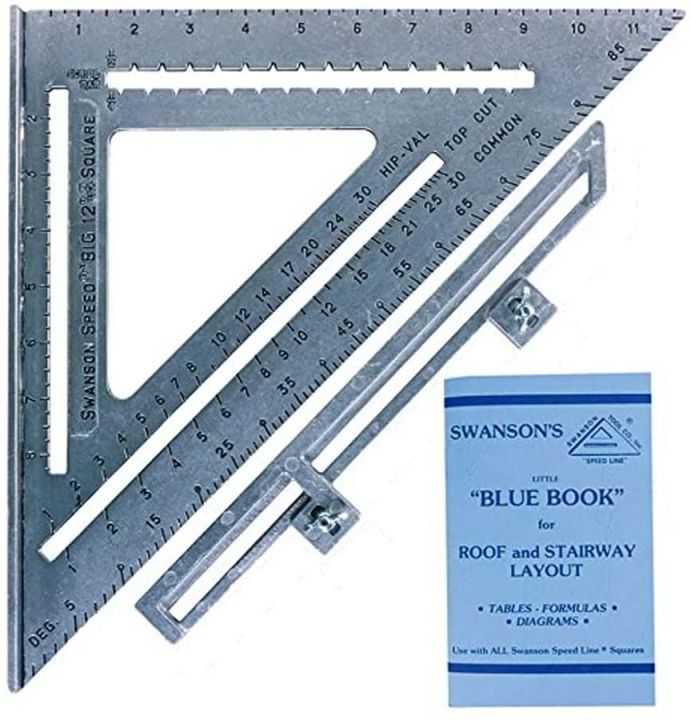 Swanson Tool Big 12" (30.4cm) Speed Square Layout Tool with Blue Book ...