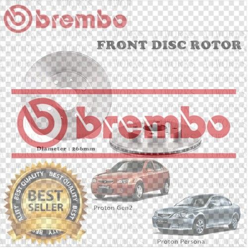 BREMBO Proton Persona Gen2 Front Rear Brake Disc Rotor | Lazada