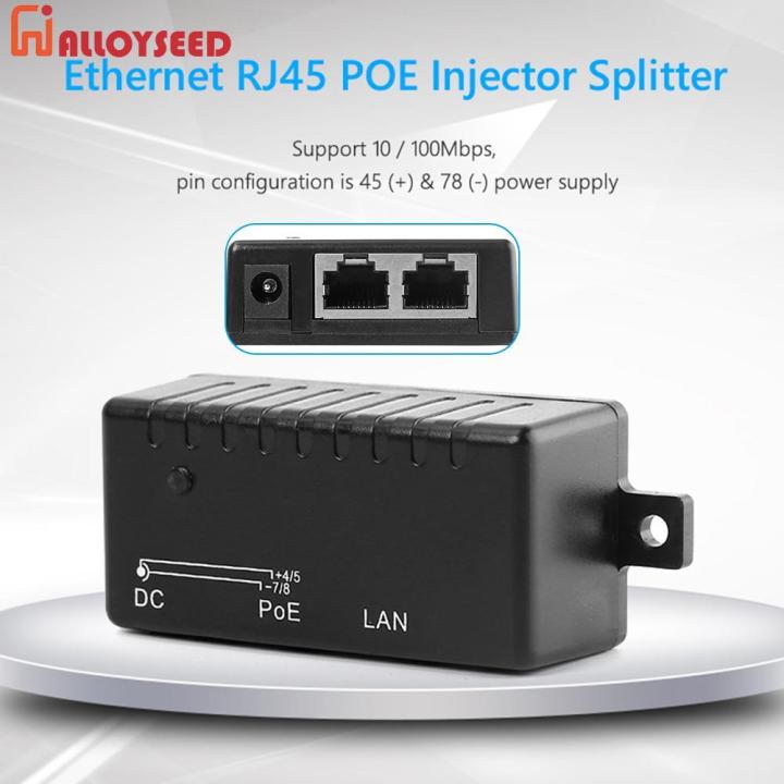 DC12-48V POE DC Injector Power Over Ethernet RJ45 POE Injector Splitter ...
