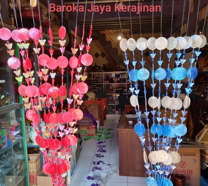 Tirai Kerang Simping Hiasan Pintu 10 Rangkaian | Lazada Indonesia