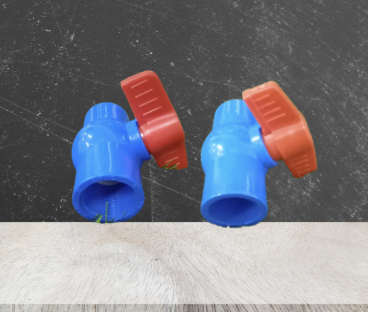 PLAIN FITTINGS PVC BALL VALVE THREADED BLUE | Lazada PH