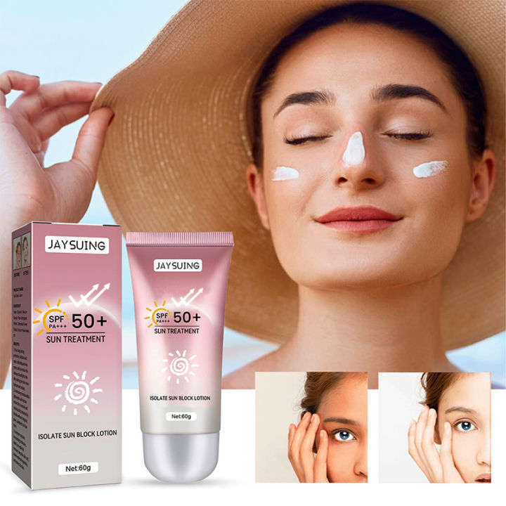 PureSkinCare Sunscreen Cream UV Isolation Nourishing Facial Protector Brightening Skin ...