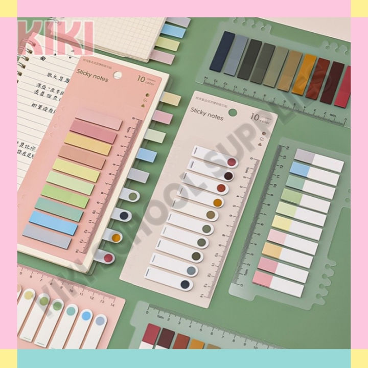 KK 200PCS Colorful Sticky Note Memo Pad Lable Sticker Bookmarks Notepad ...