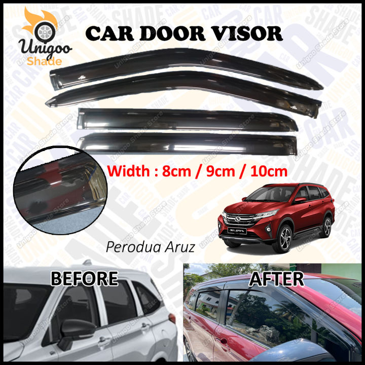 Air Press Window Door Visor Wind Deflector Avoid Rain Water Kening ...