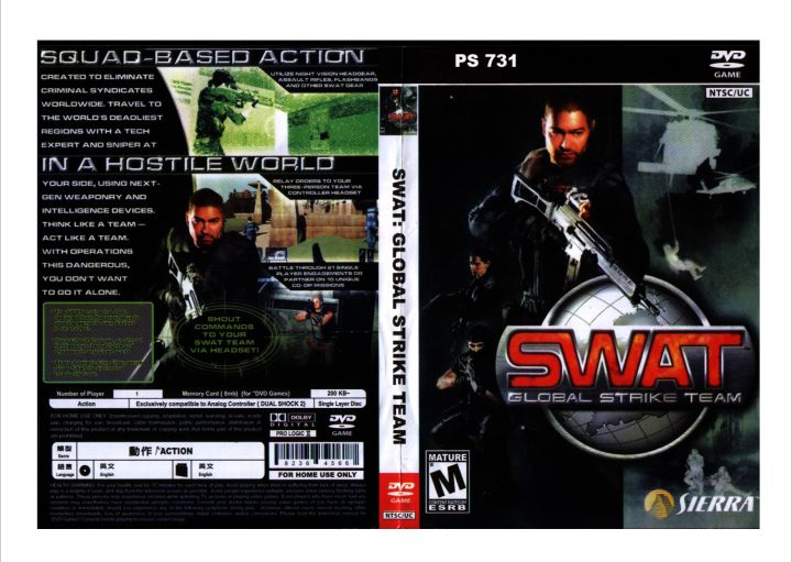 PS2 GAMES SWAT : GLOBAL STRIKE TEAM | Lazada