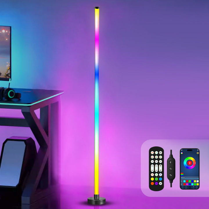 Smart RGB LED Corner Lamp Color-Changing Ambient Lighting with APP and ...