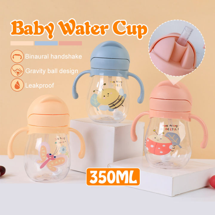 แก้วน้ำหัดดื่มเด็ก แก้วหัดดื่มกันสำลัก ขวดน้ำเด็ก ลายน่ารักๆ หลอดเด้ง ...