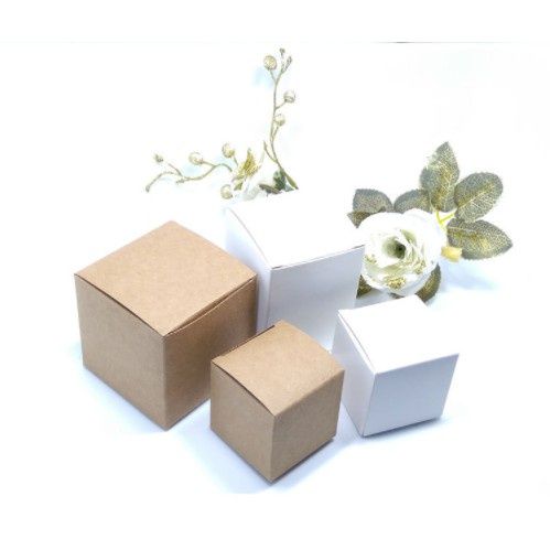 Kraft Paper Square Box White / Brown (10 pcs/Pack) | Lazada PH