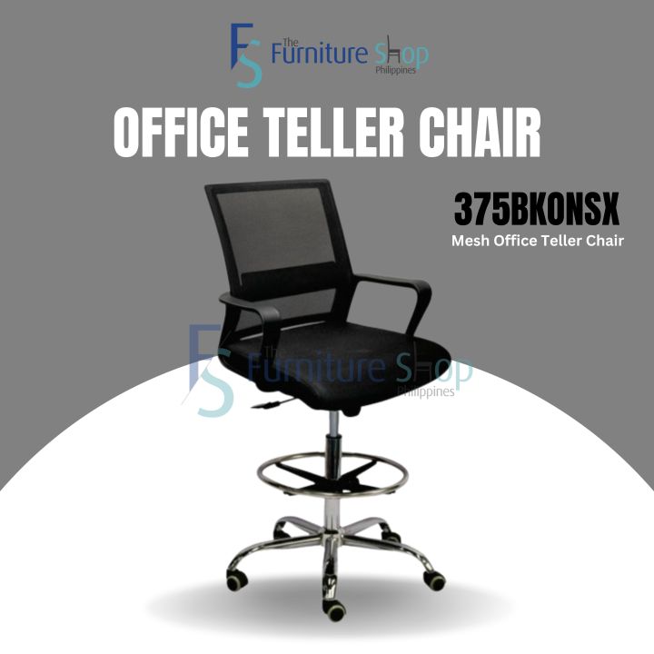 Eminent Mesh Office Teller Chair 375BKONSX | Lazada PH