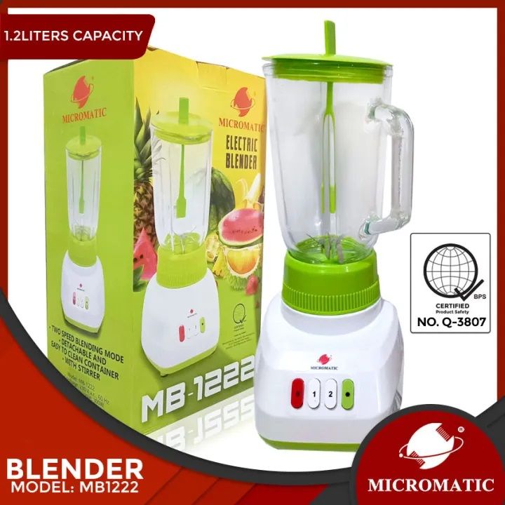Micromatic Blender MB-1222 | 1.2L Capacity Multipurpose Electric ...