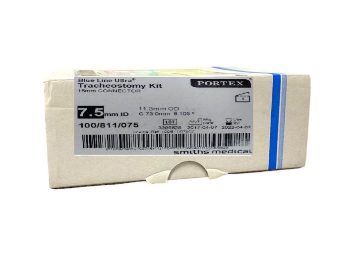 PORTEX BLUE LINE ULTRA TRACHEOSTOMY TUBE UNCUFF SIZE 7.5 1set/box | Lazada