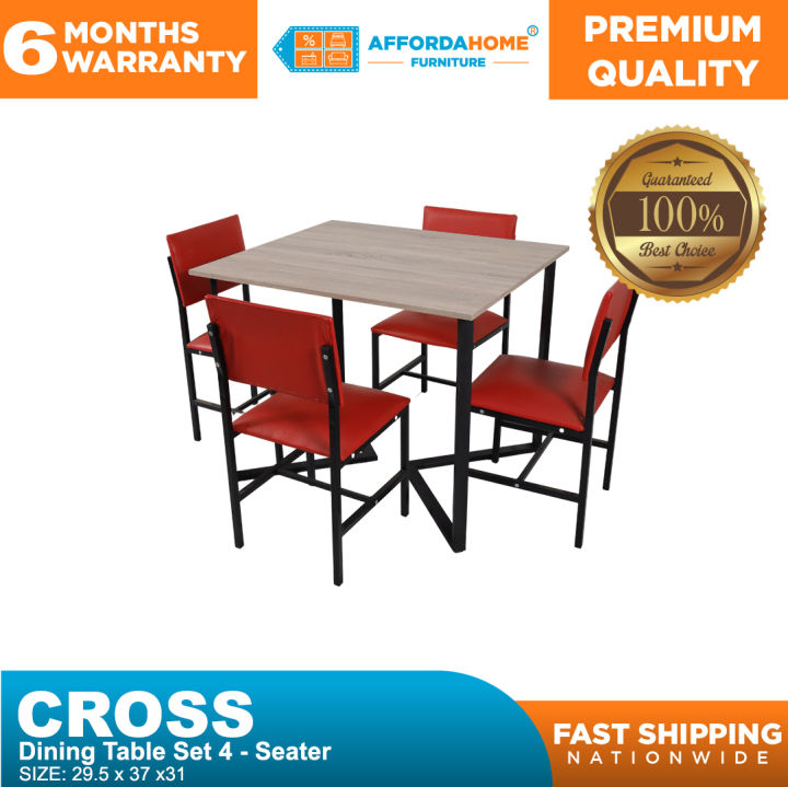 CROSS DINING TABLE SET - Affordahome Furniture | Lazada PH