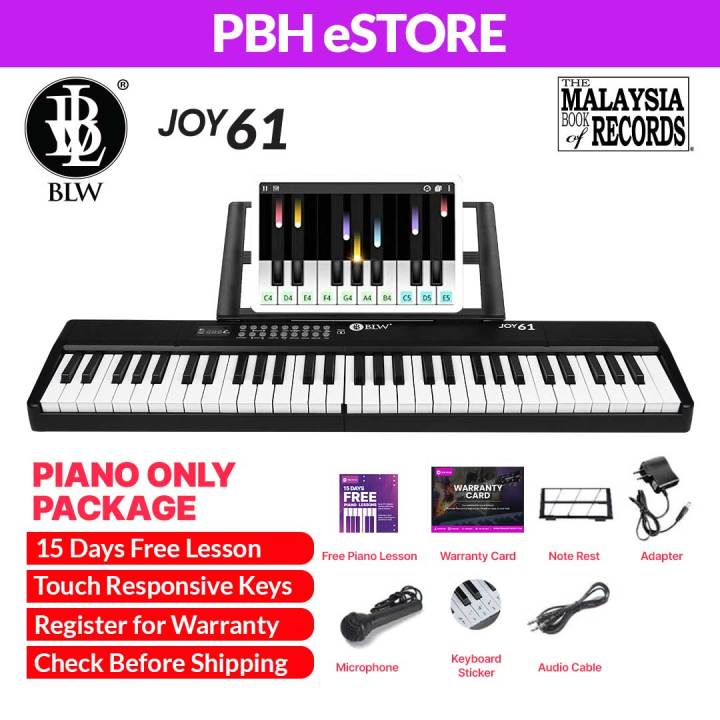 Piano BLW JOY61 61 Keys Foldable Portable Electric Piano Digital ...