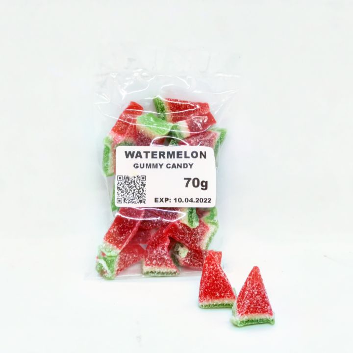 Watermelon Shaped Gummy Candy (70G) / Chewy Sweets / Tembikai Soft ...