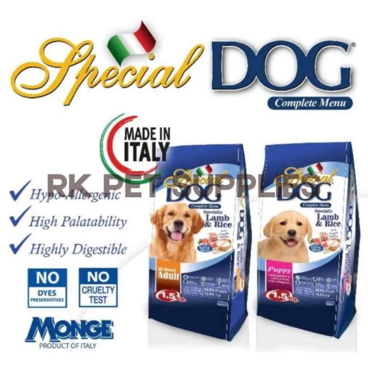 All Stages 9kg Monge Special Dog Adult Puppy Dog Dogs Dry Food ...