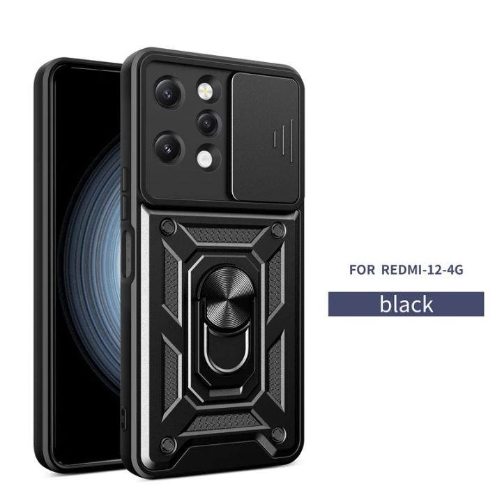 EllaStuff Bisa COD Xiaomi Redmi 12 Case Softcase SLIDE ARMOR CAMERA ...