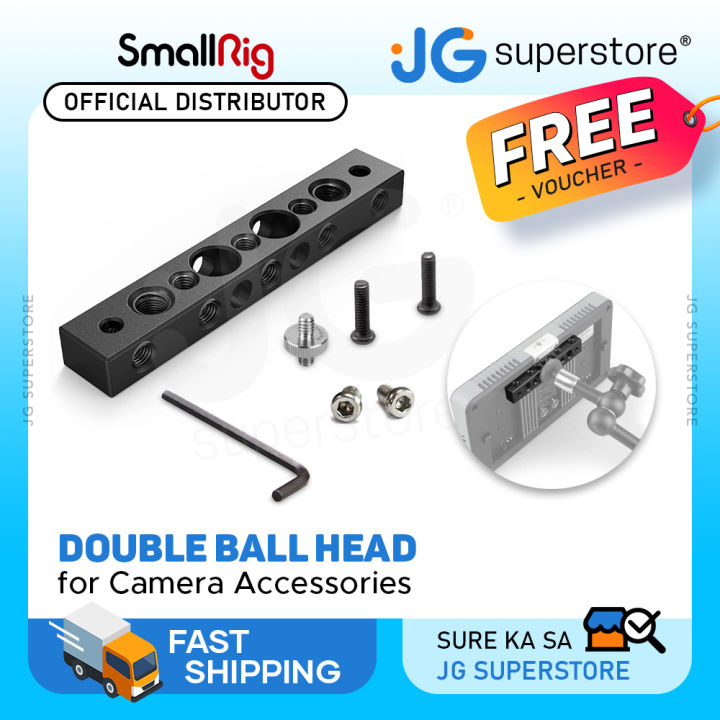 SmallRig Cheese Bar with Multiple 1/4"-20 and 3/8"-16 Threaded Holes ...