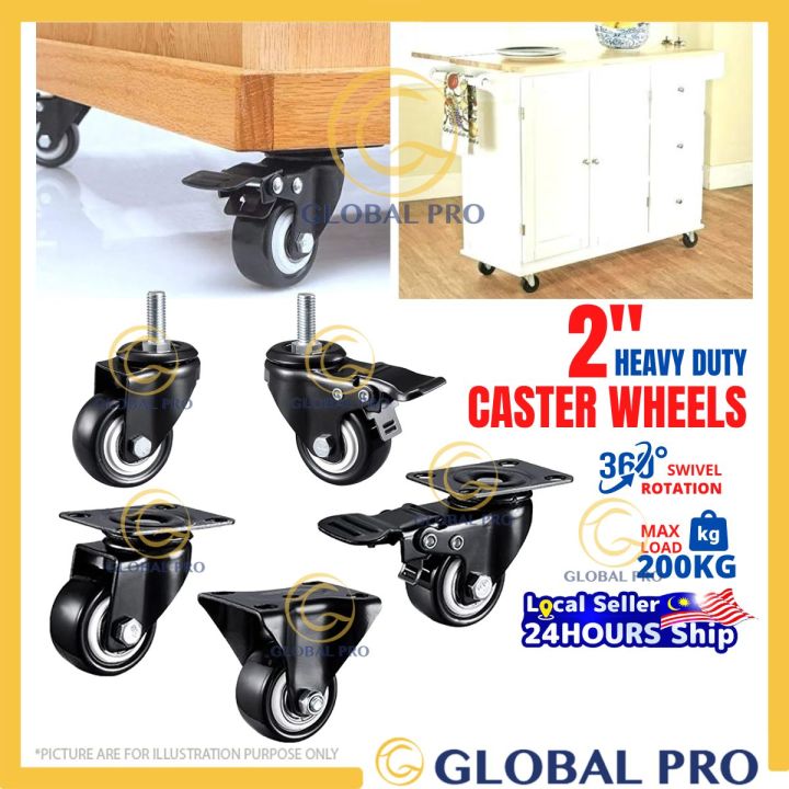 Caster Wheel Heavy Duty Chair Wheel Castor Wheel Heavy Duty Rak Besi ...