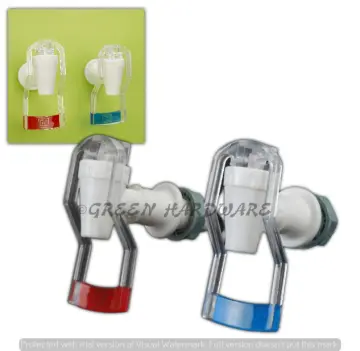 2PCS Water Dispenser Faucet Hot and Cold Water Replacement Drinking Water Faucet Push Type Male Inlet Bpa Free Plastic Taps Reusable Water Dispenser Spigot Lazada Lazada PH