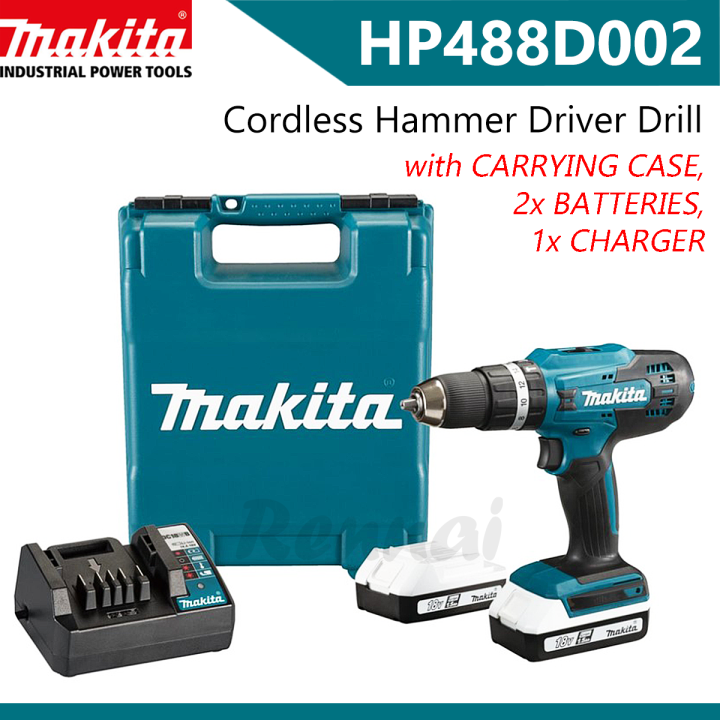 Makita HP488D002 Cordless Hammer Driver Drill 18V G-Series | Lazada PH