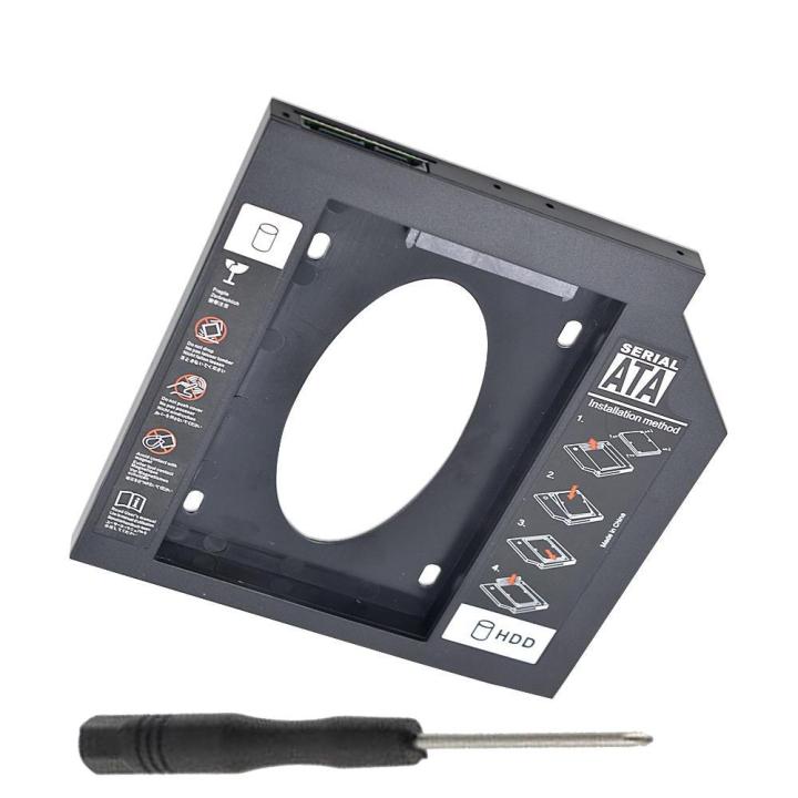 Universal 9.0mm SATA to SATA 2nd Hard Disk Drive Caddy HDD SSD for ...