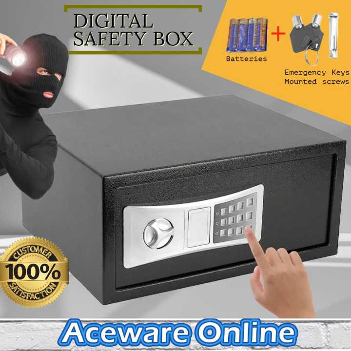Safety Box Safe Money Box Digital Password Lock Security Safe Home ...