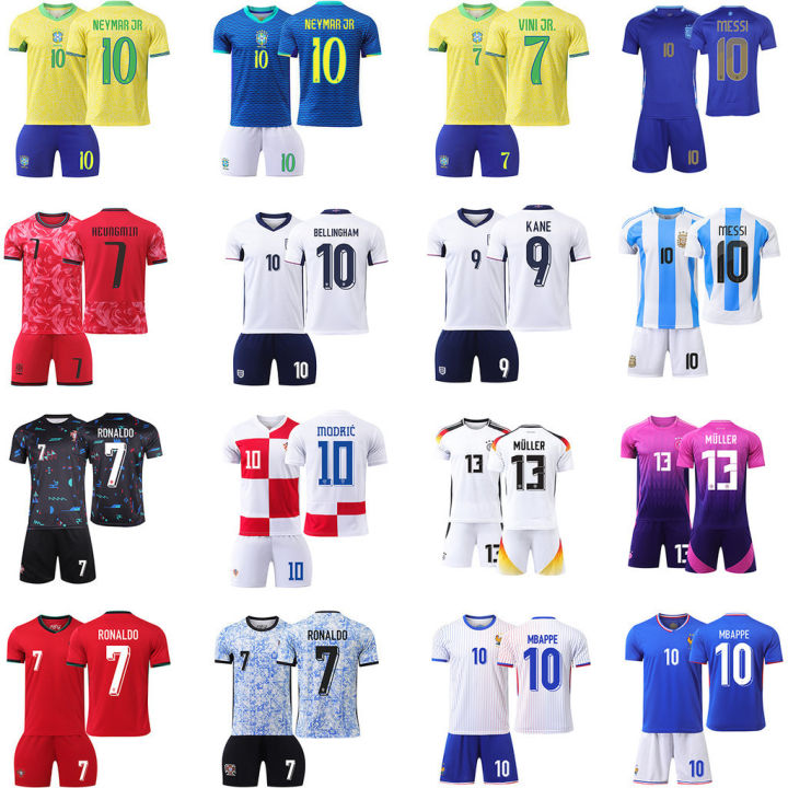 Euro Cup ﻿2024 National Team Football Jersey for Kids Summer Portugal ...