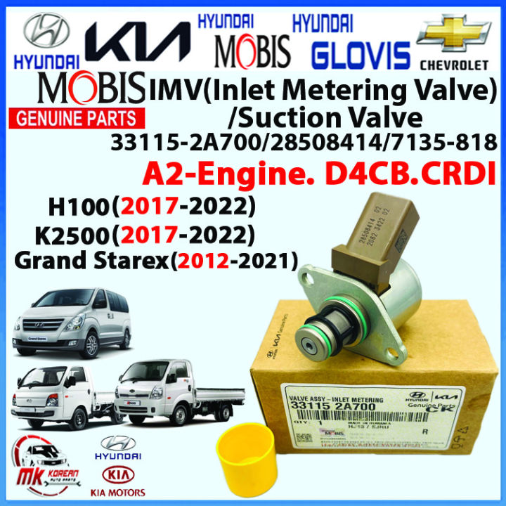 [GENUINE] IMV(Inlet Metering Valve)/Suction Valve. A2-Engine. D4CB.CRDI ...