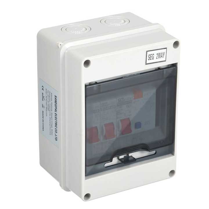 Safe And High-Efficiency 2 Way Garage Caravan Consumer Unit 40A 30mA ...