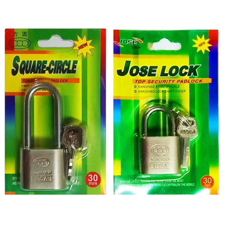 JOSE heavy duty stainless pad lock and short 30-40-50-60mm | Lazada PH