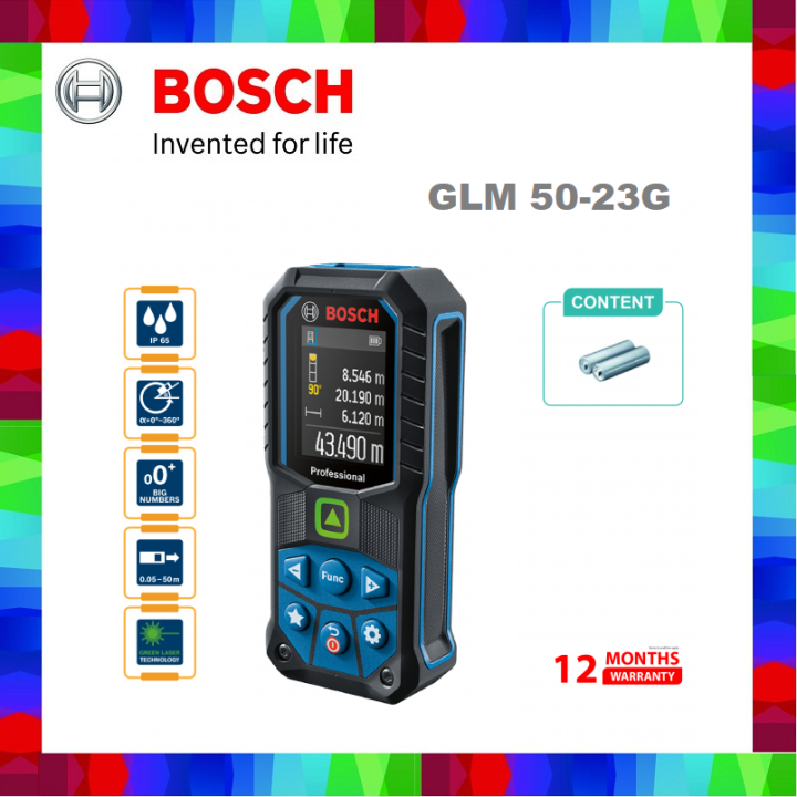 BOSCH GLM 50-23G / GLM 50-27CG Laser Measure (Green Laser) | Lazada