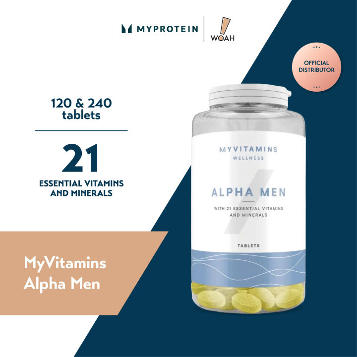 MyProtein MyVitamins Alpha Men Multivitamins for Men (120 / 240 Tablets ...