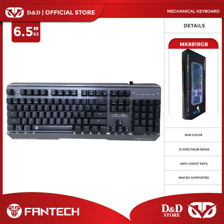 D&D | Fantech MK881 PANTHEON RGB Mechanical Gaming Keyboard | Lazada PH