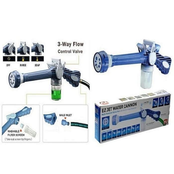 Semprotan Air Turbo 8 IN 1 Steam Motor Portable Alat Cuci Motor Mobil ...