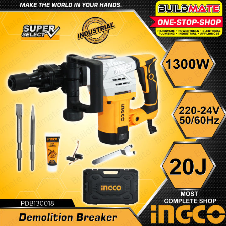 BUILDMATE Ingco Demolition Hammer Chipping Gun 1300W Jack Hammer ...