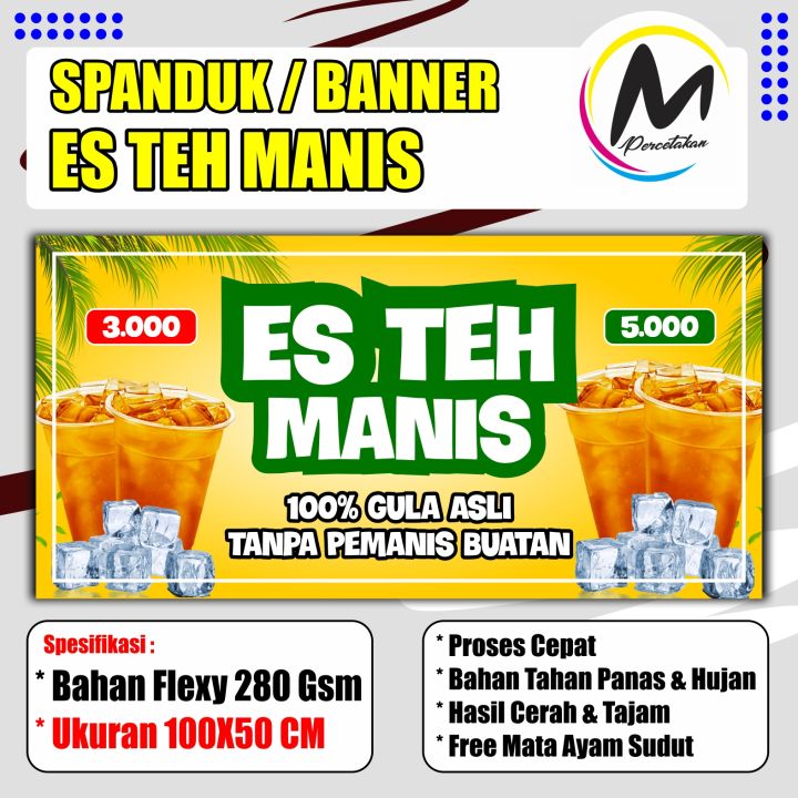 Cetak Banner Es Teh | Lazada Indonesia